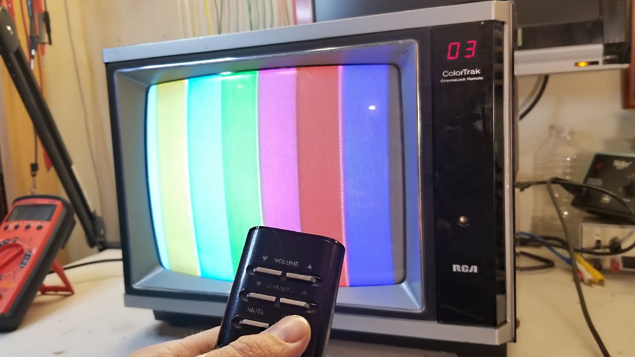 Rca 13 Colortrak Tv From 1983 Model Egr338 Youtube