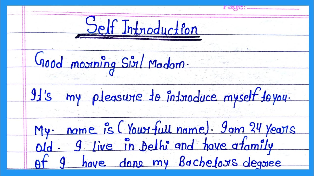 Self introduction in interview// Introduction kaise de English mein // self introduction in ...