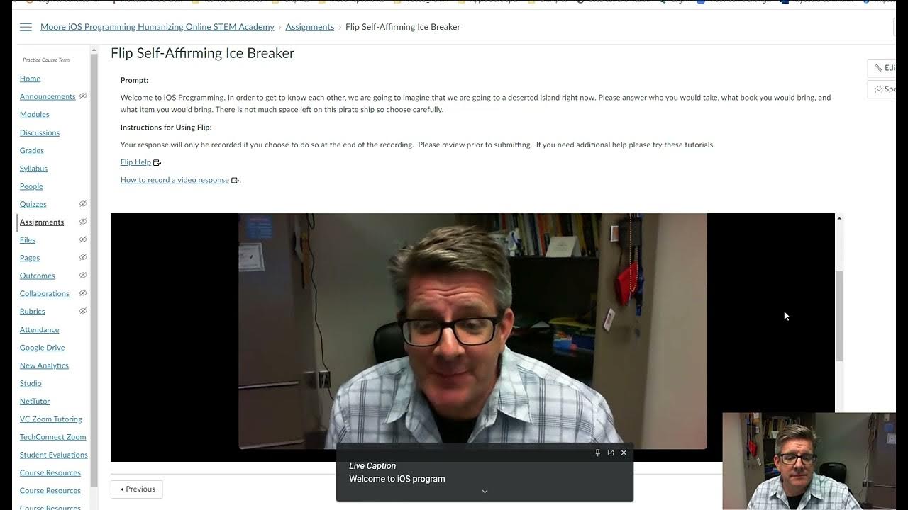 Flip Grid Assignment Self Affirming Ice Breaker - YouTube
