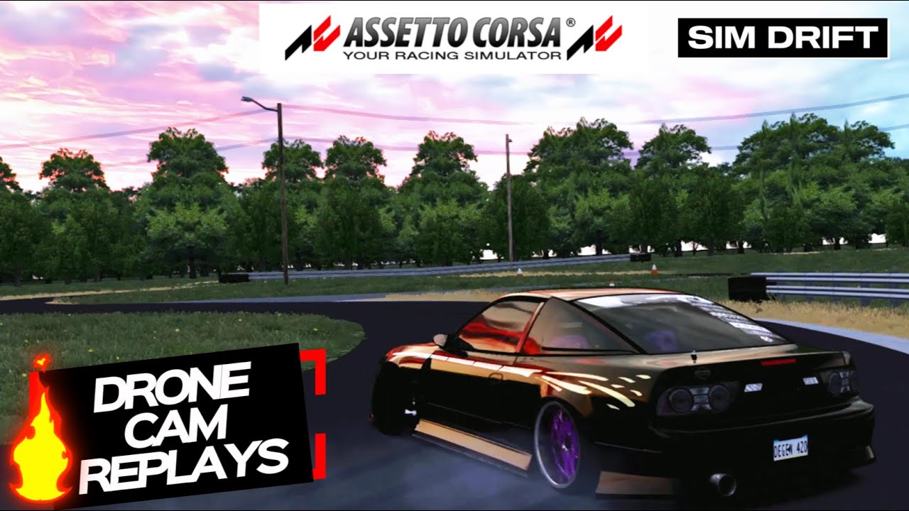 Assetto Corsa Drone Cam Mod | BDC Car Pack S13 Drift on ADC Klutch ...