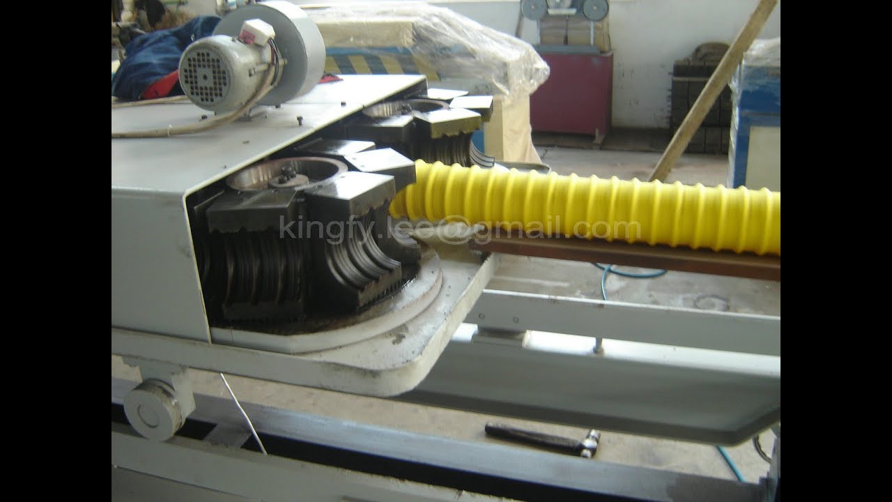Corrugated plastic pipe production machine, HDPE plastic prestressed ...