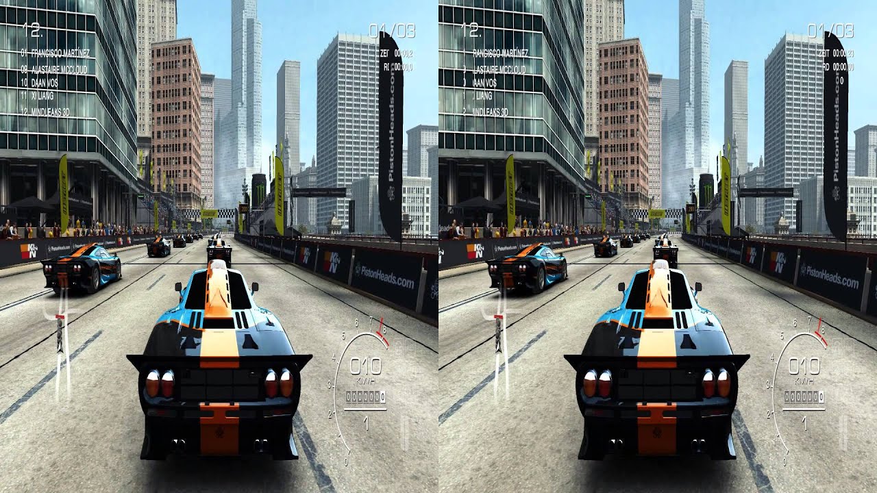 Grid Autosport #009 Supercars 3D Gameplay Walkthrough SBS Side by Side ...