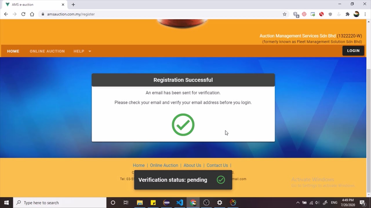 Registration & Email Verification - YouTube