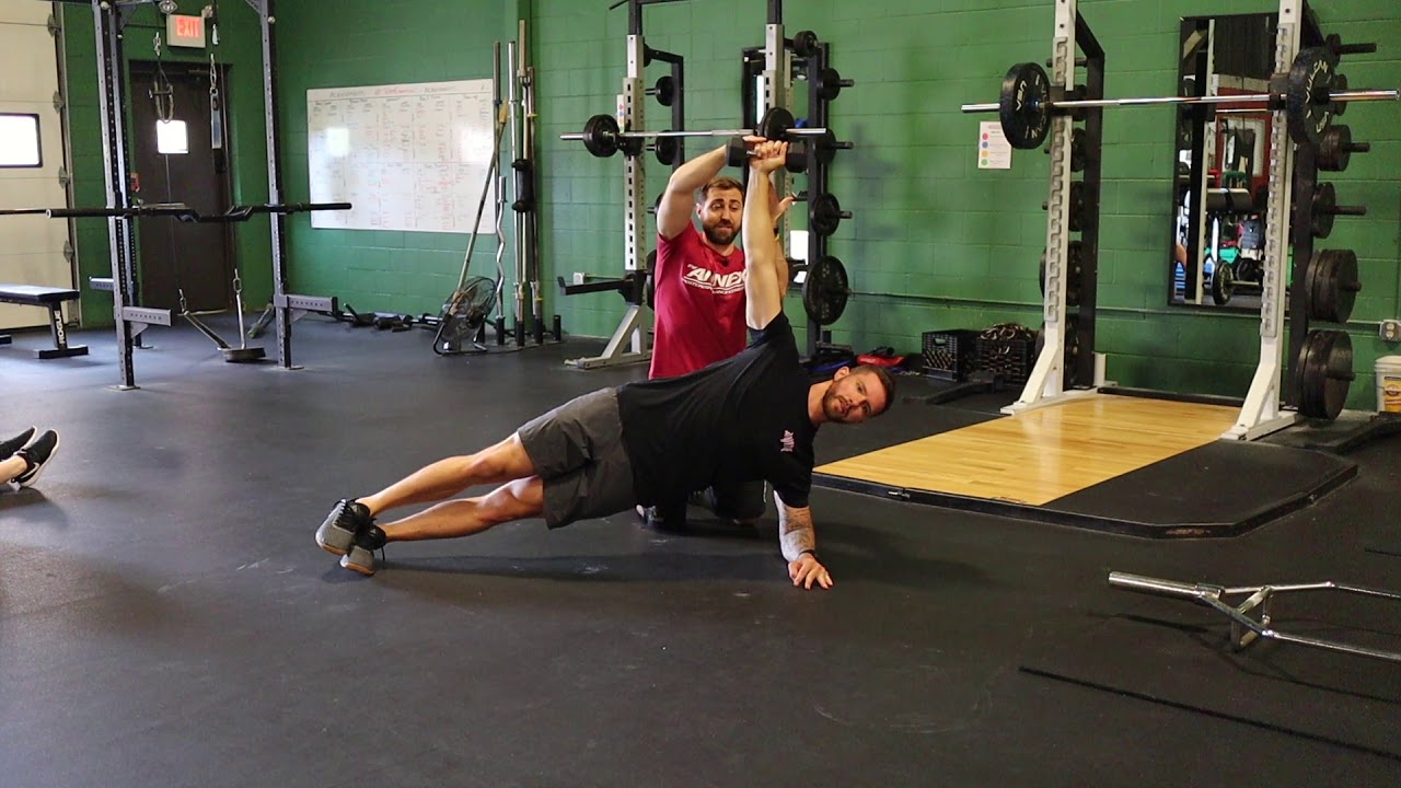 How To Perform The Side Plank with DB T - YouTube