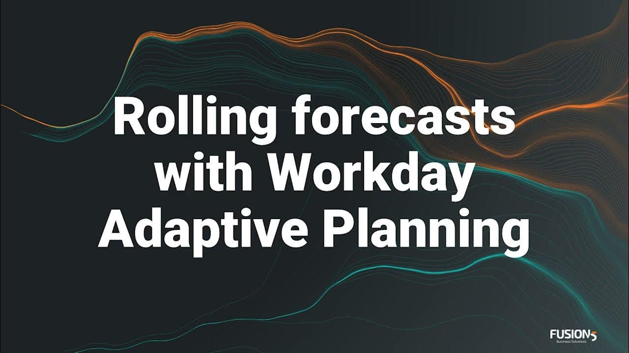 Rolling forecasts with Workday Adaptive Planning - YouTube