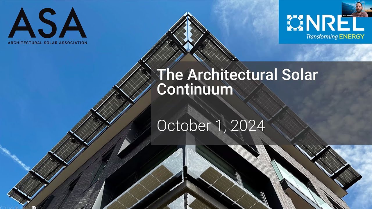 Webinar – The Architectural Solar Continuum - YouTube