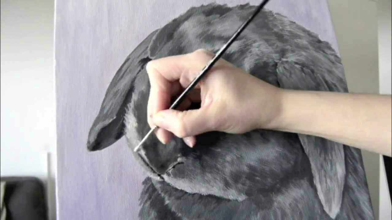 Speed painting - Rabbit - YouTube