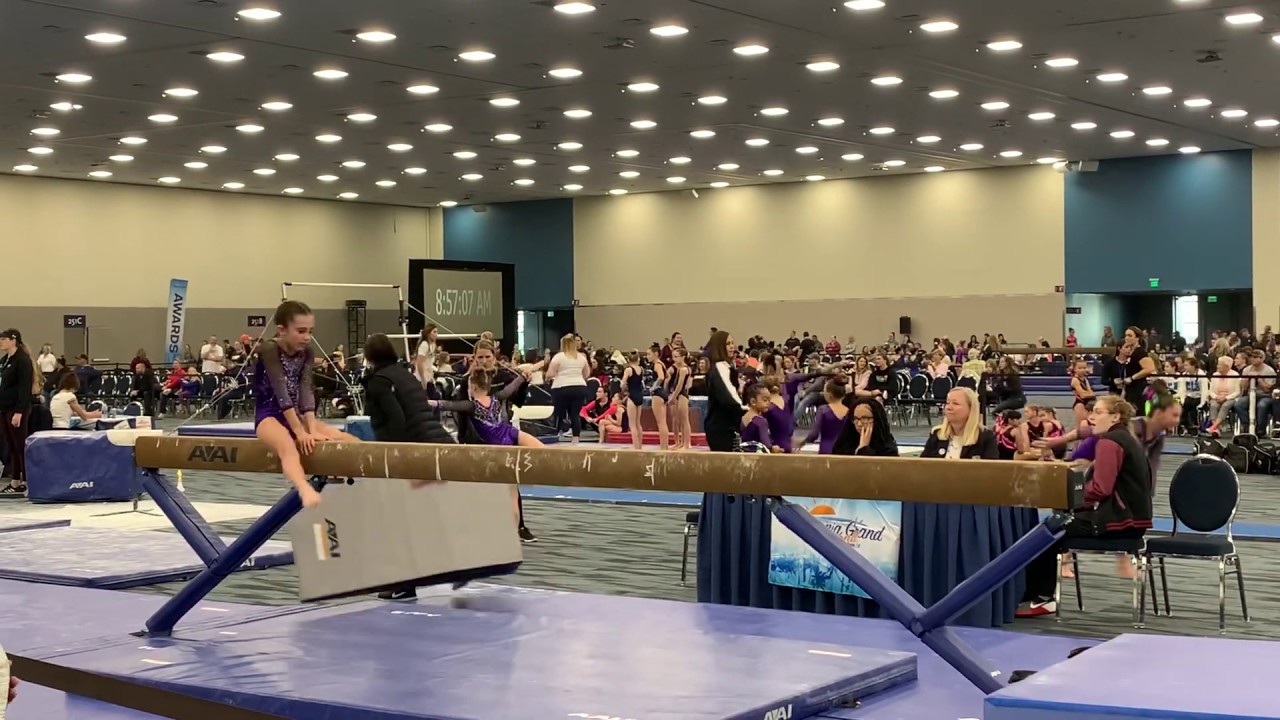 Allison’s Beam Routine at the California Grand Invitational 2020 - YouTube