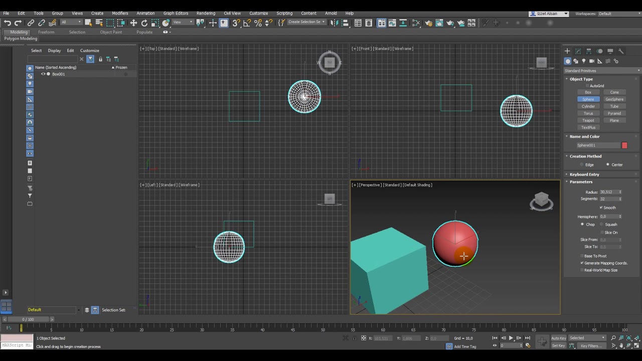 3ds Max 2018 - Ders 6 Command Panel - YouTube