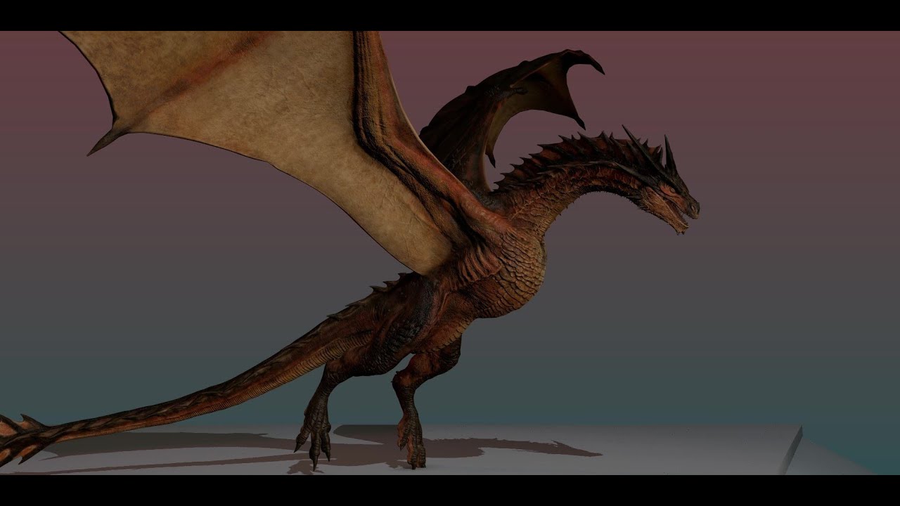 Dragon Takeoff - 3D Animation - YouTube