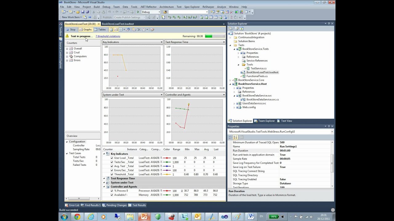 Visual Studio Load Testing for Book Store Service - YouTube