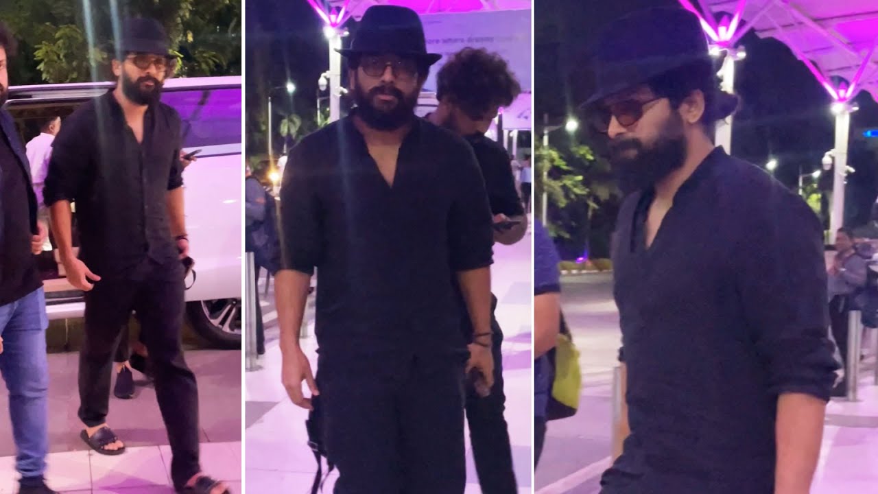 Icon Star Allu Arjun Spotted @ Mumbai Airport | #pushpa #pushpatherule - YouTube