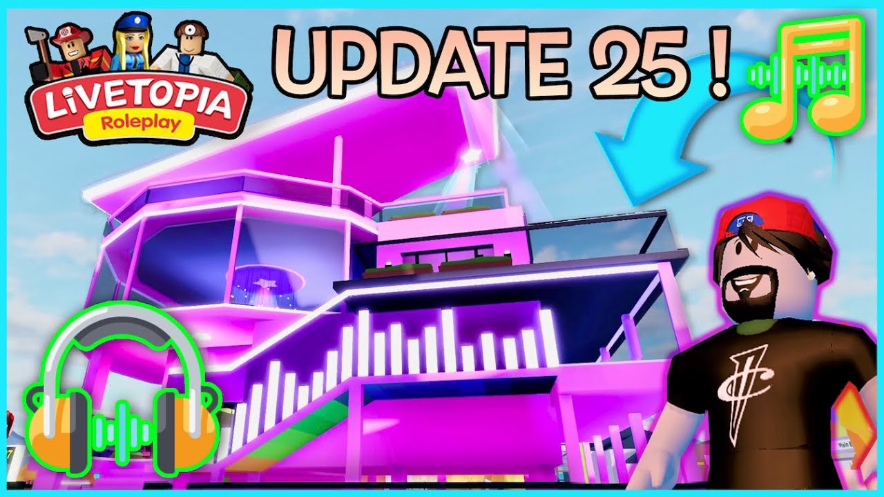 NEW Livetopia Music Update! Update 25 Sneak Peek + Robux Winners + New ...