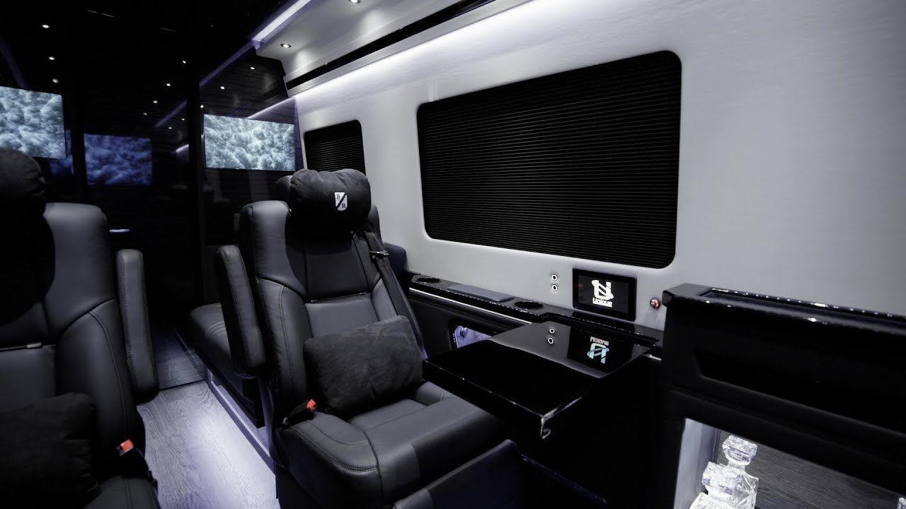 Mercedes Sprinter Black/White Interior Executive Style with Restroom ...