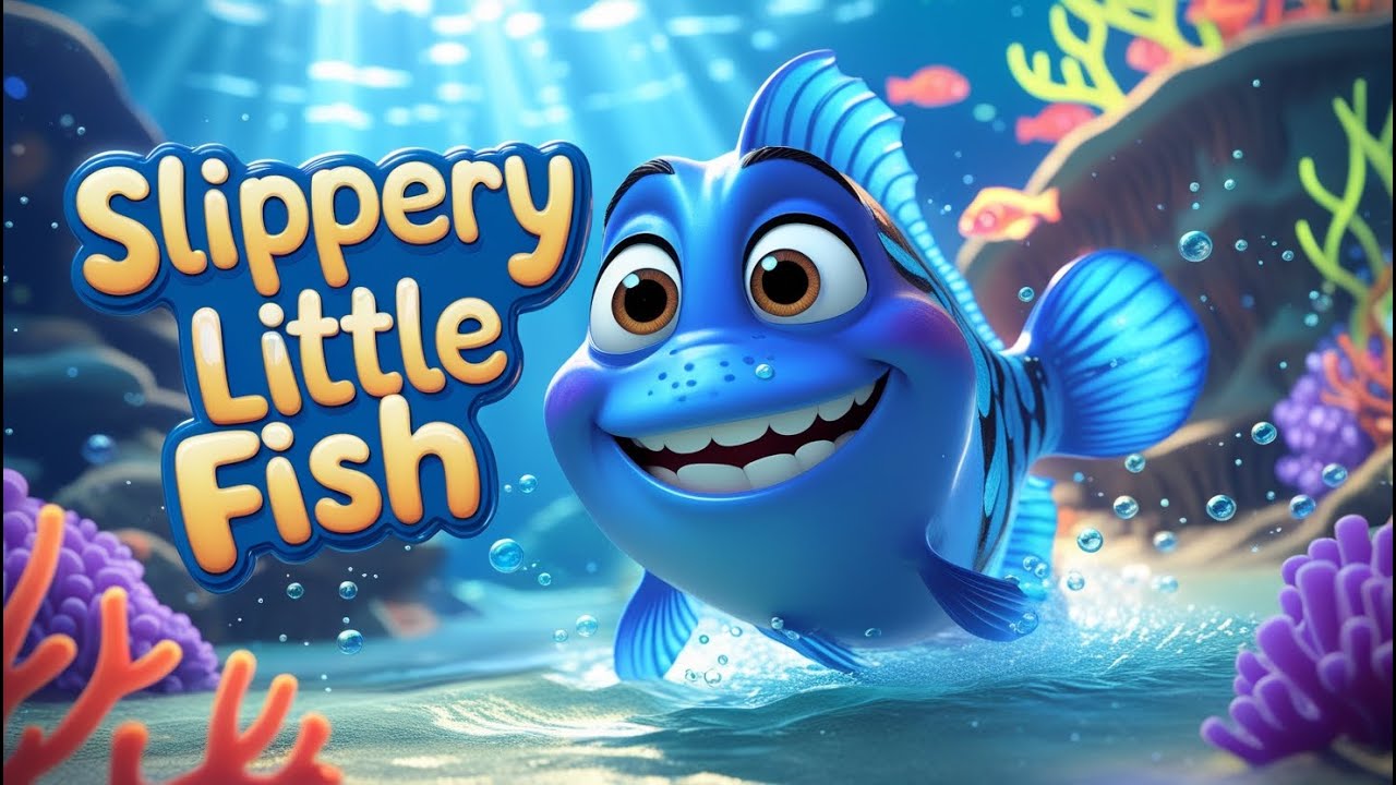 Slippery Little Fish 🐠 | Fun Underwater Kids Song & Animation | Catchy ...