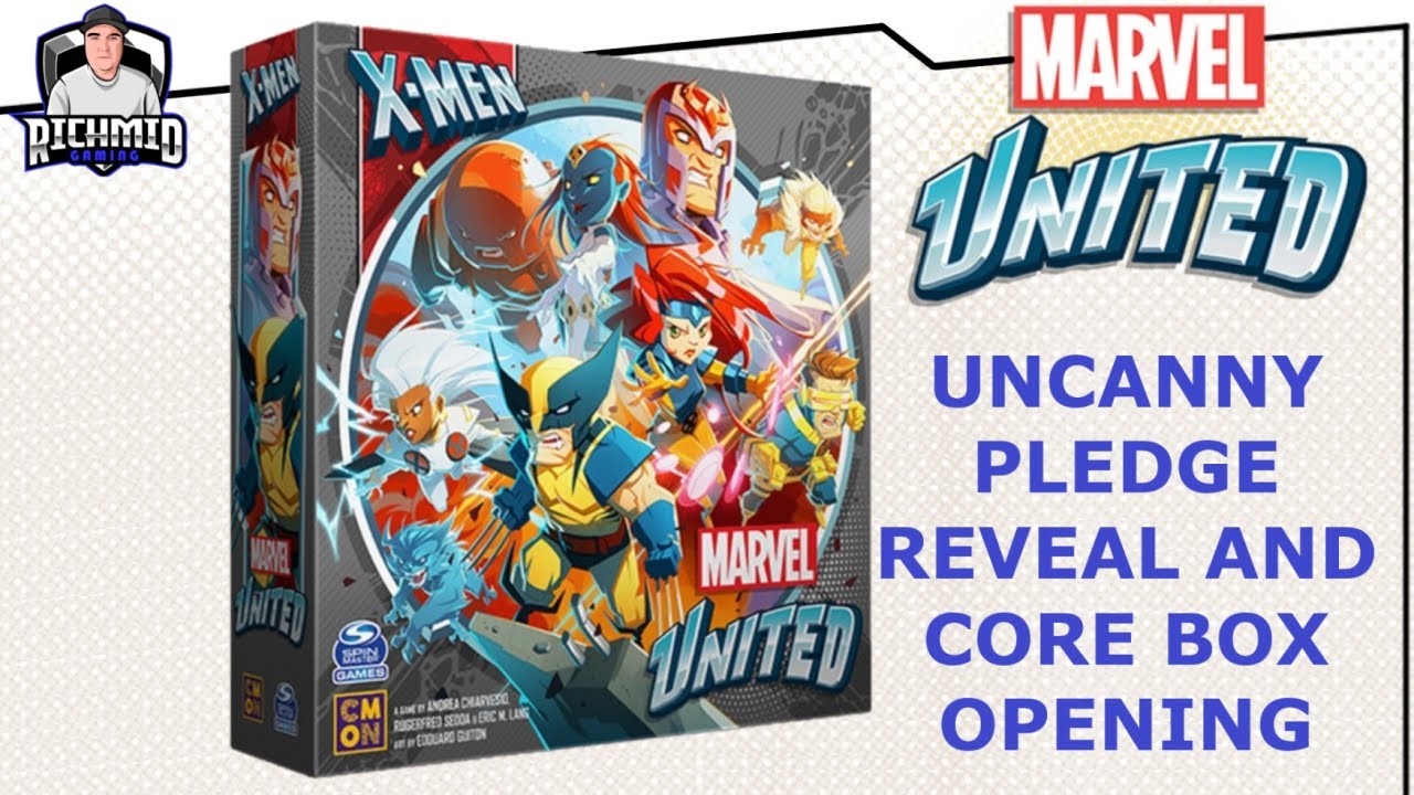 Marvel United: X-Men - Uncanny Kickstarter Pledge Box Opening - YouTube