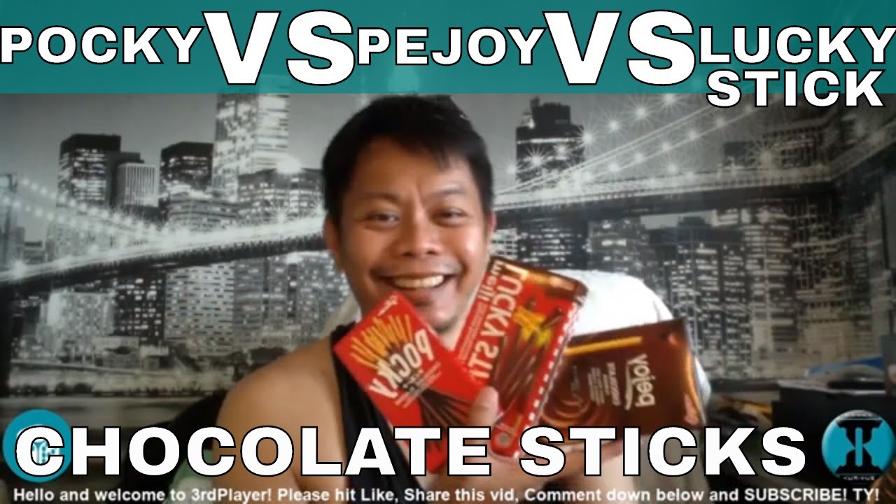 USELESS COMPARISON... Lucky Sticks vs. Pocky vs. Pejoy | CHOCOLATE ...