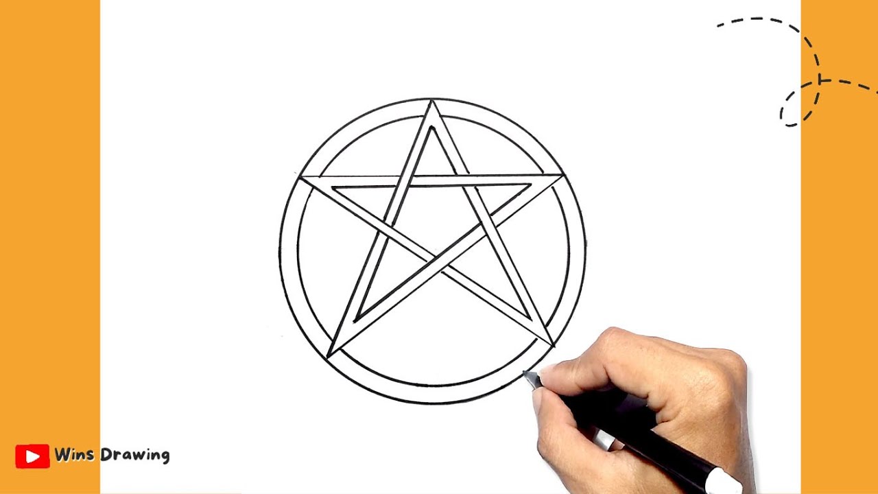 How to Draw Pentagram - YouTube