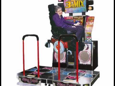 Stephen Hawking plays Dance Dance Revolution - YouTube