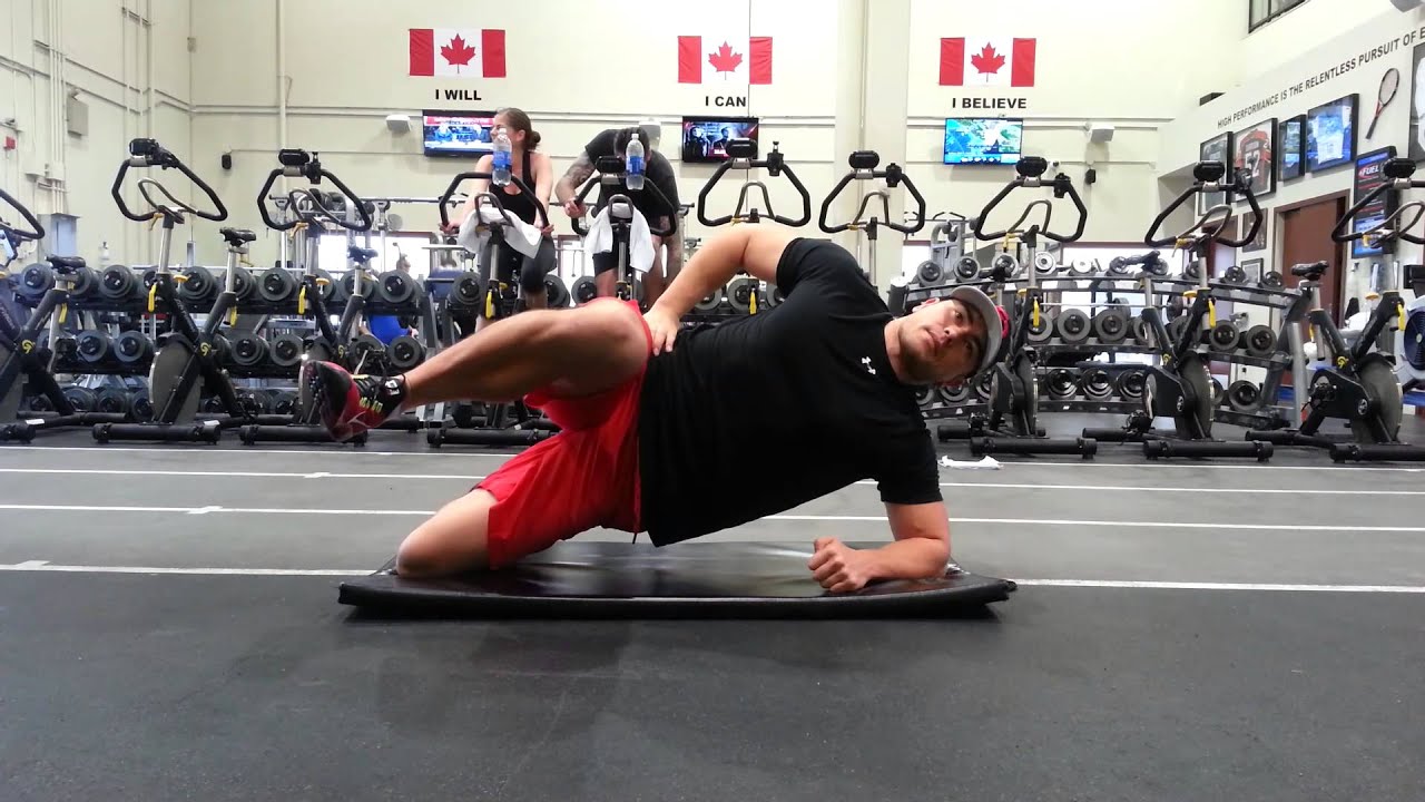 Half Side Plank with 90 Degree Knee Hold - YouTube