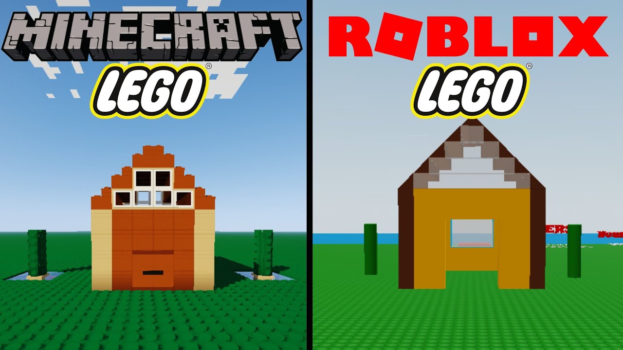 MINECRAFT LEGO vs ROBLOX LEGO be like - YouTube