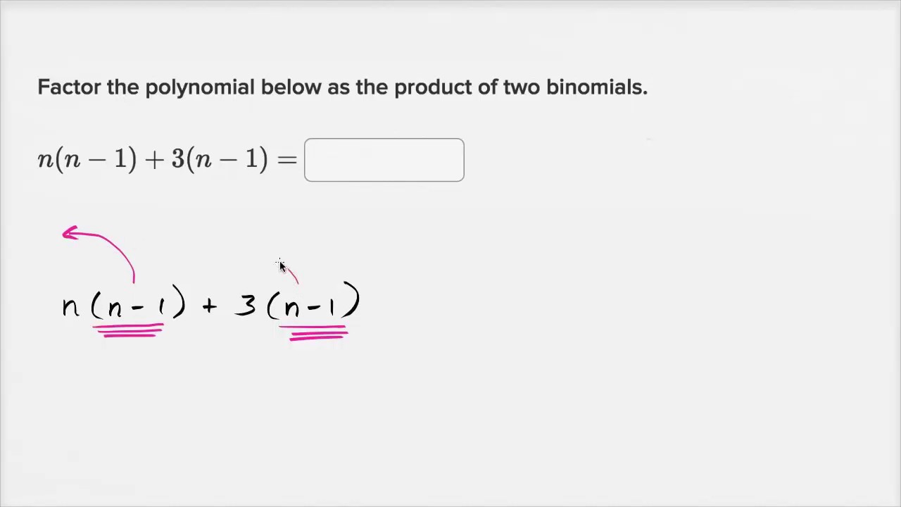 Factoring as product of binomials - YouTube