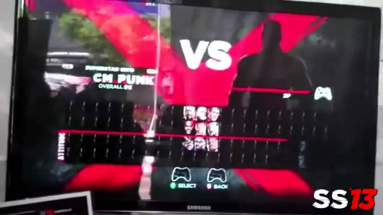 WWE'13 OFFICIAL MAIN MENU REVIEW + Character SELECTION SCREEN ! - YouTube