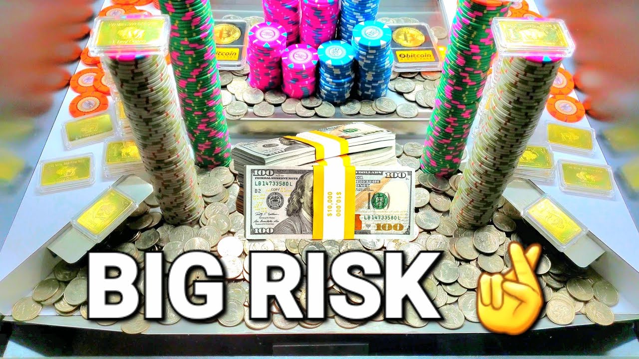 ️ High Limit Coin Pusher $250K Buy In [MUST SEE] Jackpot Won Money ASMR ...