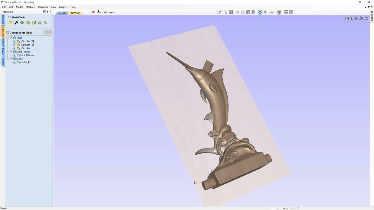 Two Sided Marlin | Vectric V11 Tutorials - YouTube