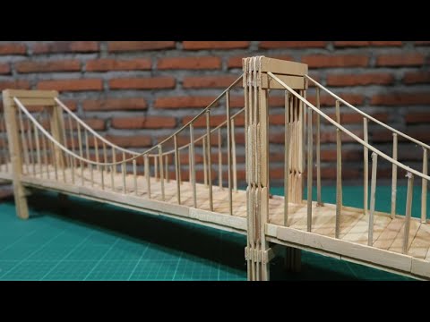 How to Make Rainbow Bridge Tokyo With Popsicle Sticks & Bamboo - YouTube