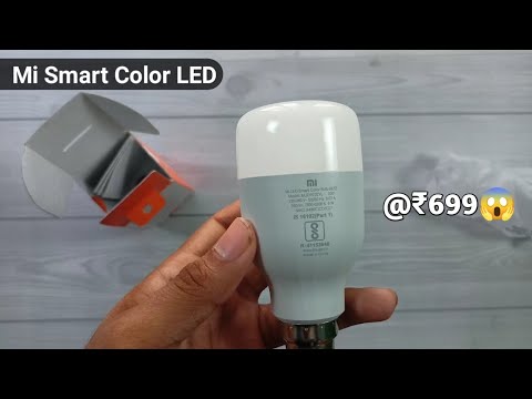 Mi Led Smart Color Bulb (B22) Unboxing and Overview | Best led smart ...