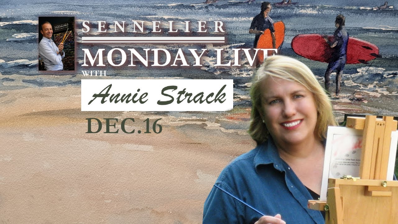 [Monday Live] Aquarelle | Watercolor with Annie Strack - YouTube