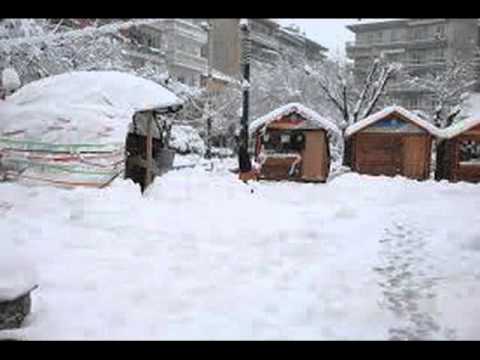 Χιονισμένα τοπία στη Φλώρινα - YouTube