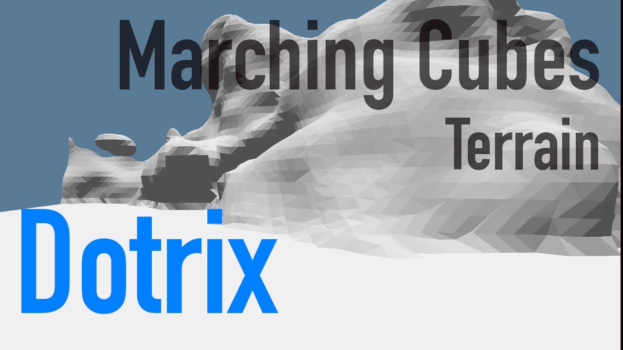 Generating marching cubes terrain in Dotrix - YouTube