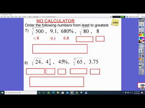 Math8 2-c Comparing Roots Without a Calculator - YouTube