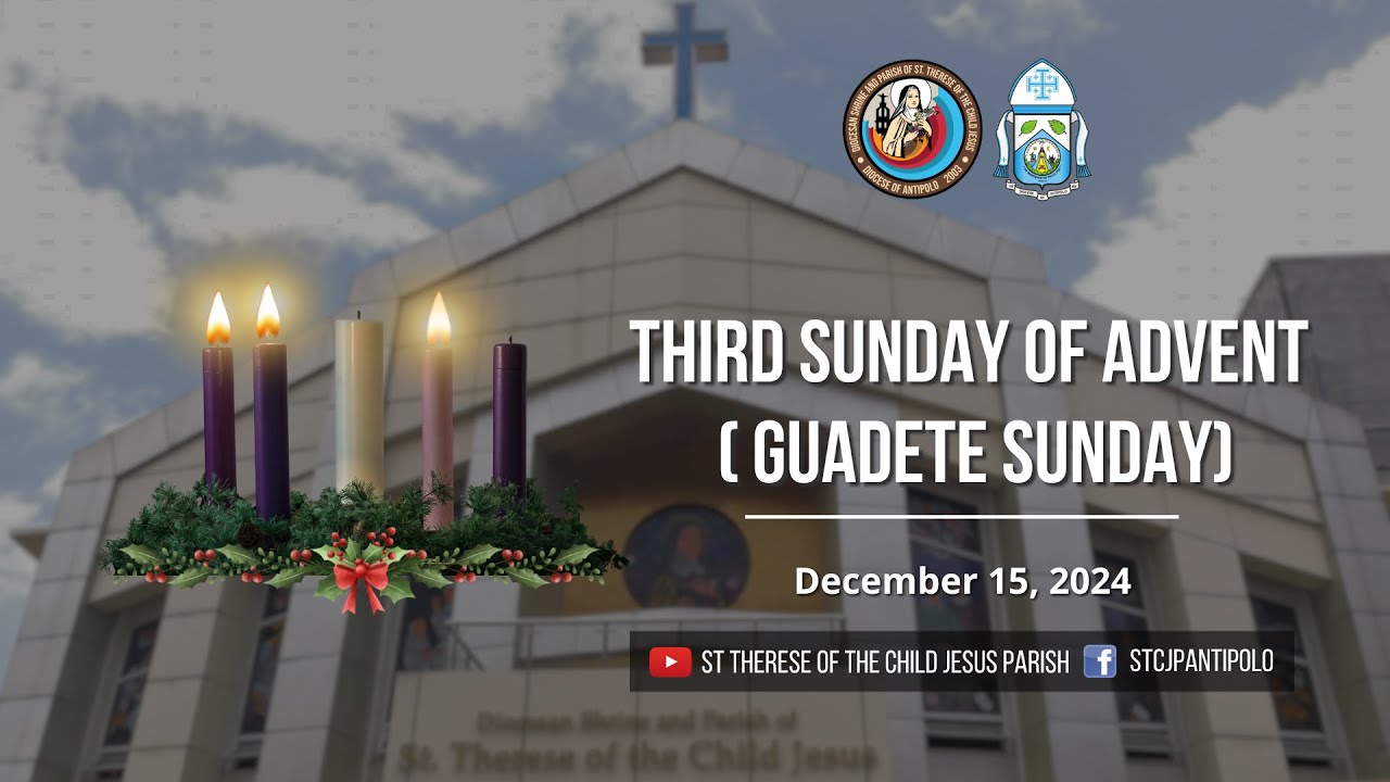 LIVE | December 15, 2024 | 3ʳᵈ Sunday of Advent (Gaudete Sunday) - YouTube