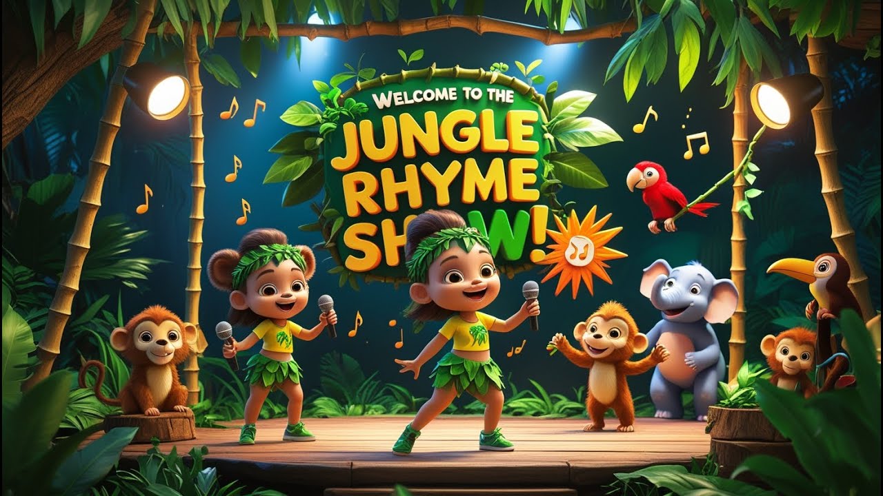 Welcome to the Jungle Rhyme Show | Wild Animal Song for Kids | Roar ...
