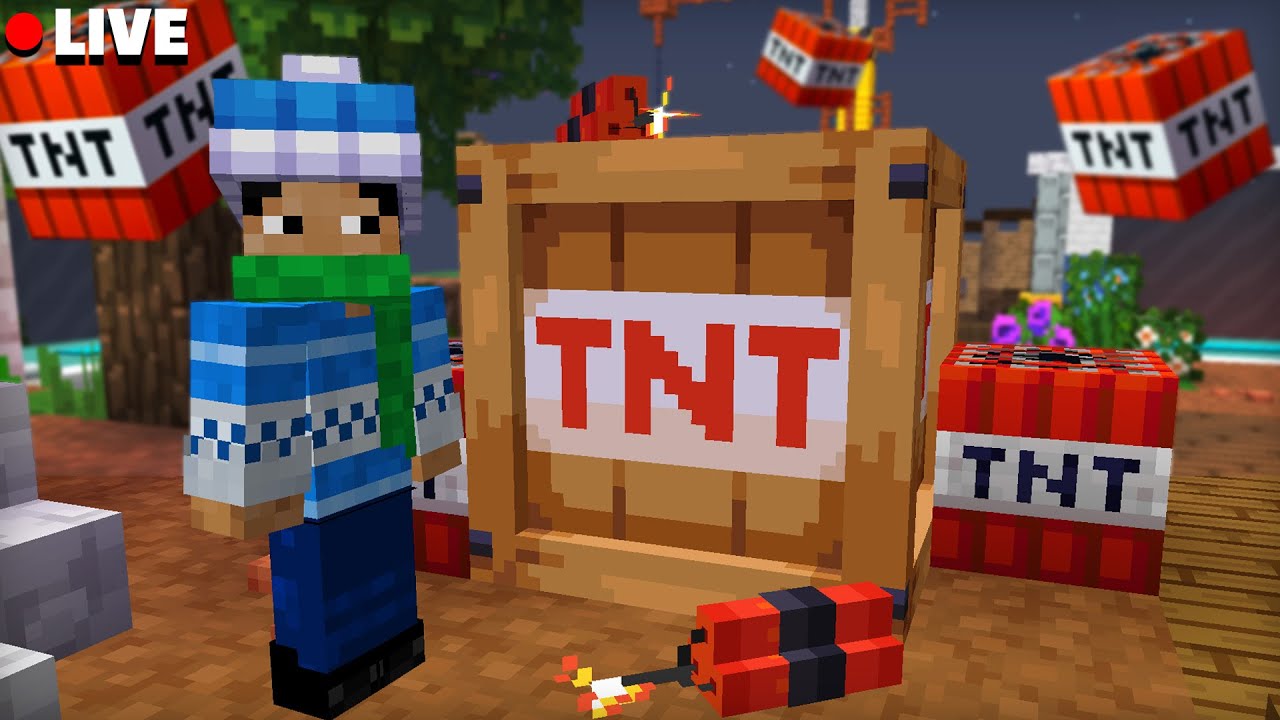 🔴 Throwing TNT At My Minecraft Viewers! - YouTube
