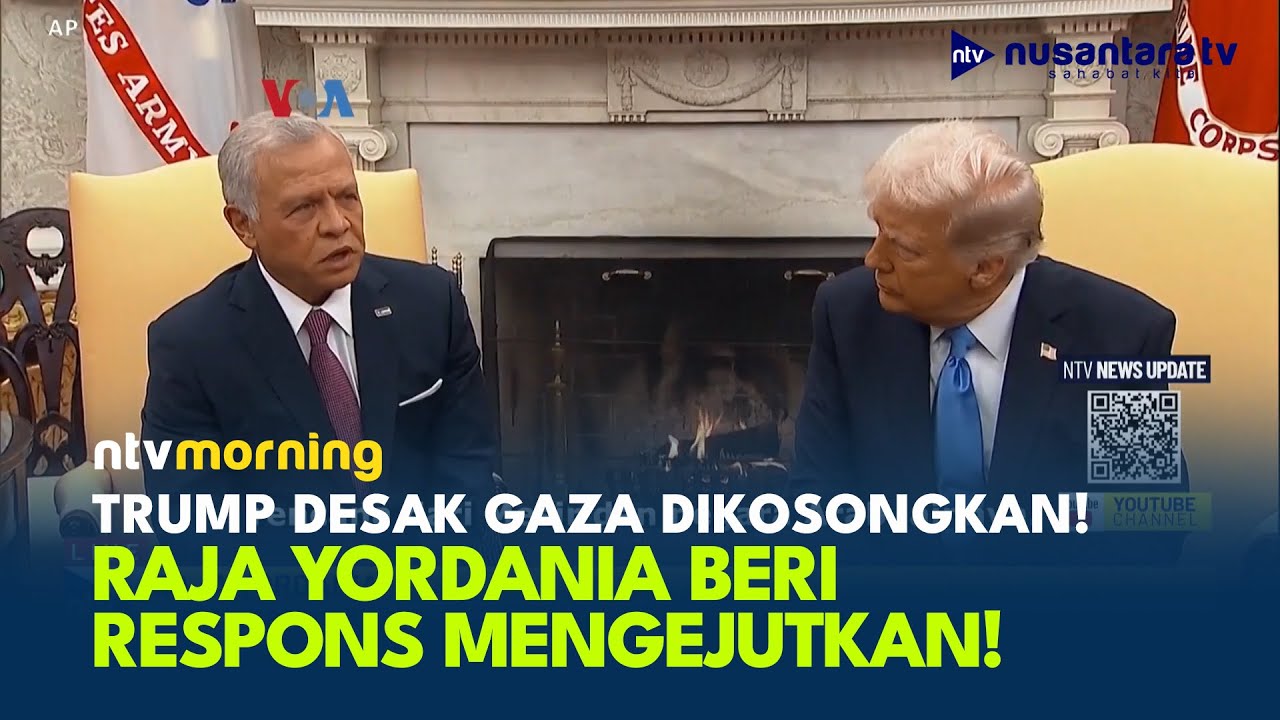 Presiden AS Donald Trump Bertemu Raja Jordan Abdullah II, Bahas Solusi ...