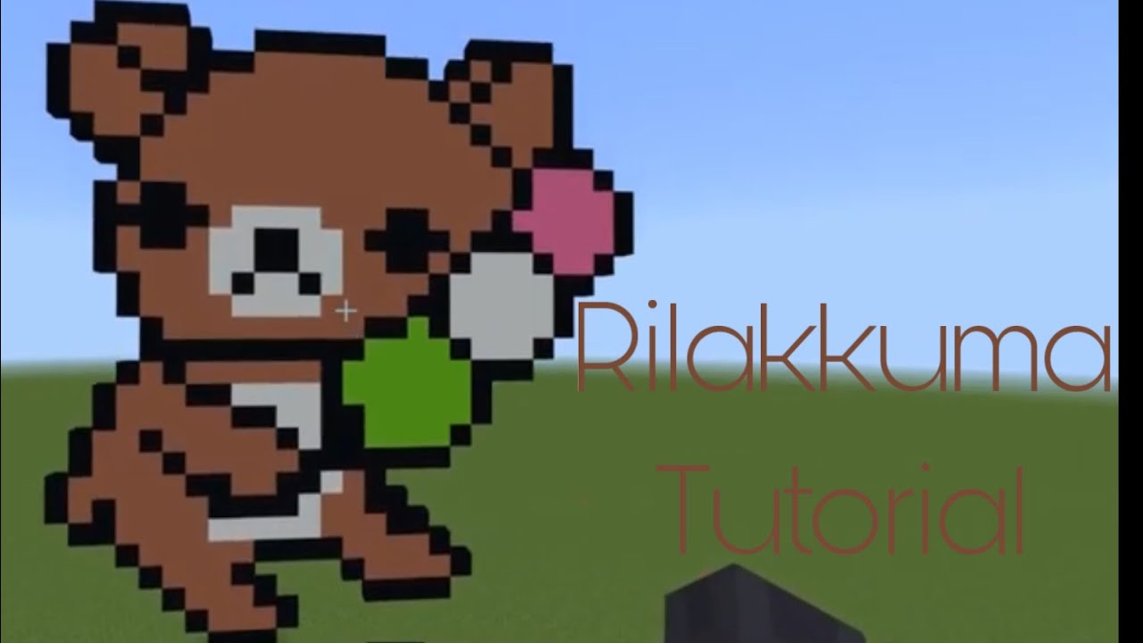 Minecraft PIxel Art: Dango Rilakkuma - YouTube