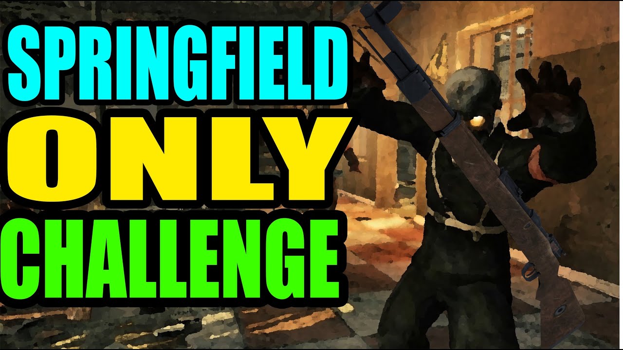 SPRINGFIELD ONLY CHALLENGE ON VERRUCKT | Cod WaW Zombies - YouTube
