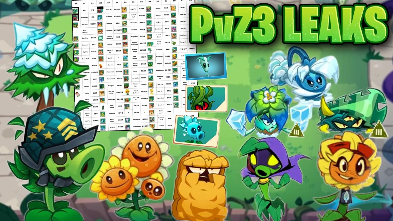 The NEW PvZ3 LEAKS are INSANE! - New Plants, Fusions, and MORE! - YouTube