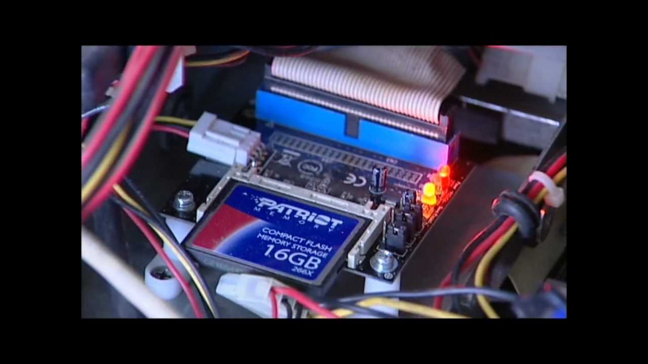 IDE hard drive to compact flash video arcade game conversion - YouTube