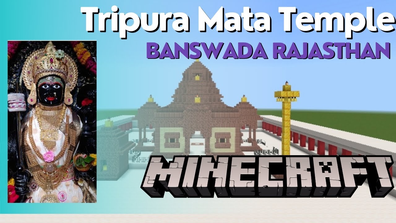Tripura Sundari Temple, Banswada Rajasthan In Minecraft || Navratri ...