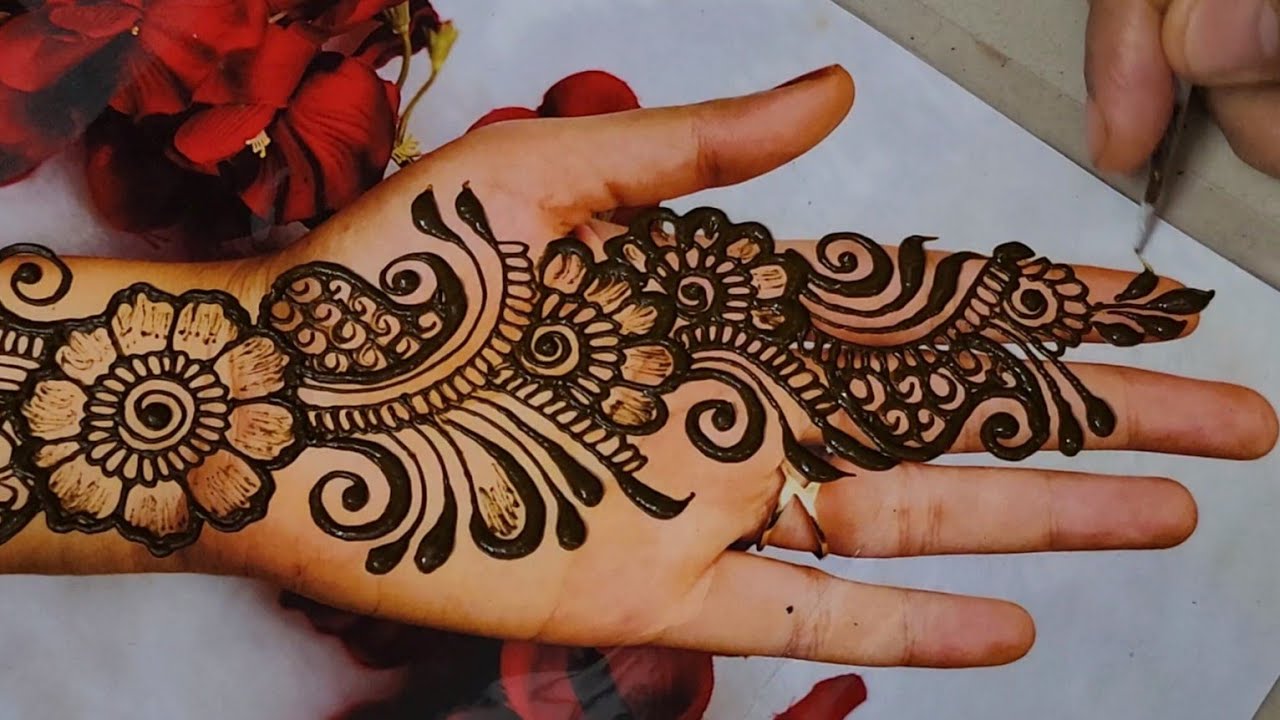 Very Easy Simple Mehandi design for Fronthand| Mehandi ka design ...