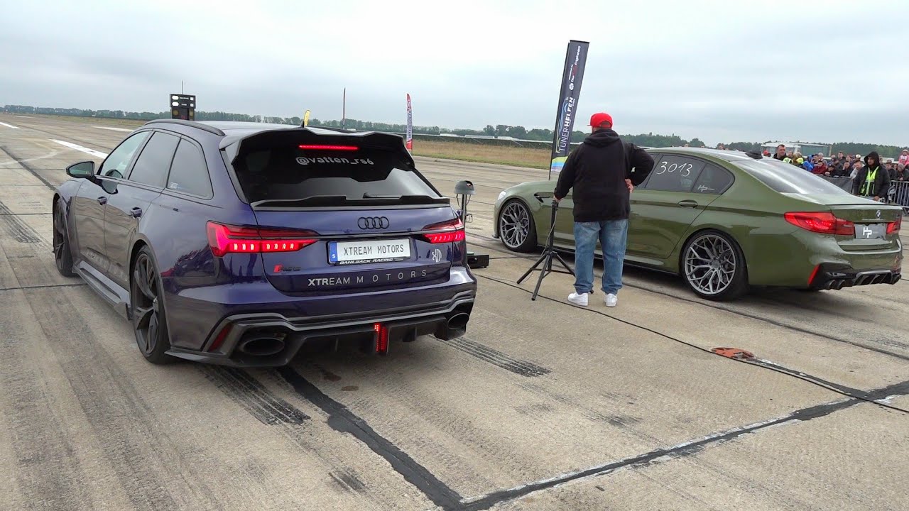 Modified Cars Drag Racing - 1000HP Audi RS6 C8 vs M5 F90 Competition vs ...