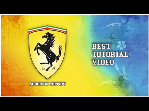 HOW TO DRAW THE FERRARI LOGO|How to draw Ferrari logo drawing step by ...