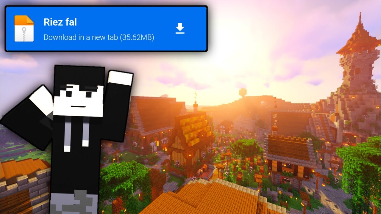 WOW!! MCPE MAP SURVIVAL TANPA CHEAT RADAK KECIL TAPI INDAH BANGET ...