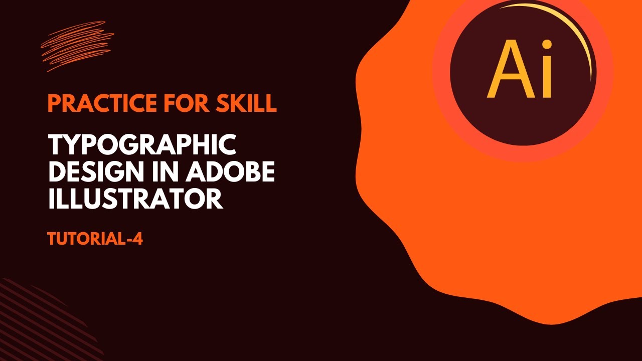 Typographic design in Adobe Illustrate || Adobe illustrator | Practice ...