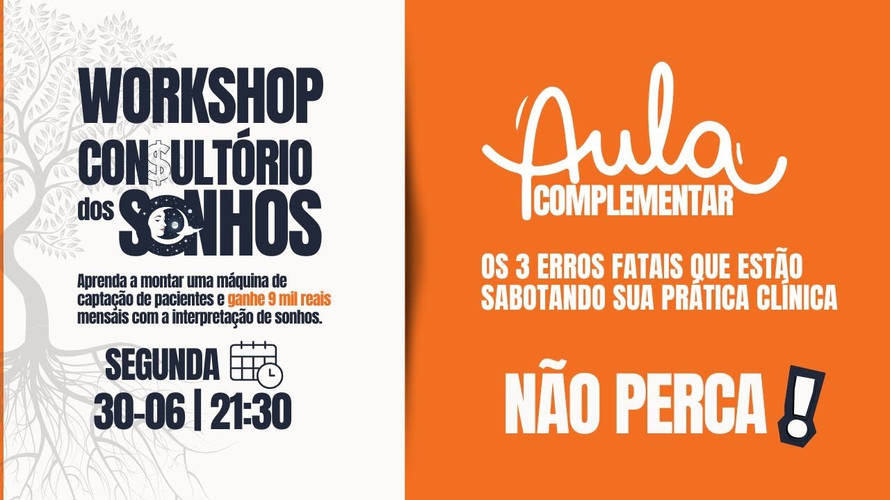Aula Complementar da Aula 1 do Workshop Consultório dos Sonhos - YouTube